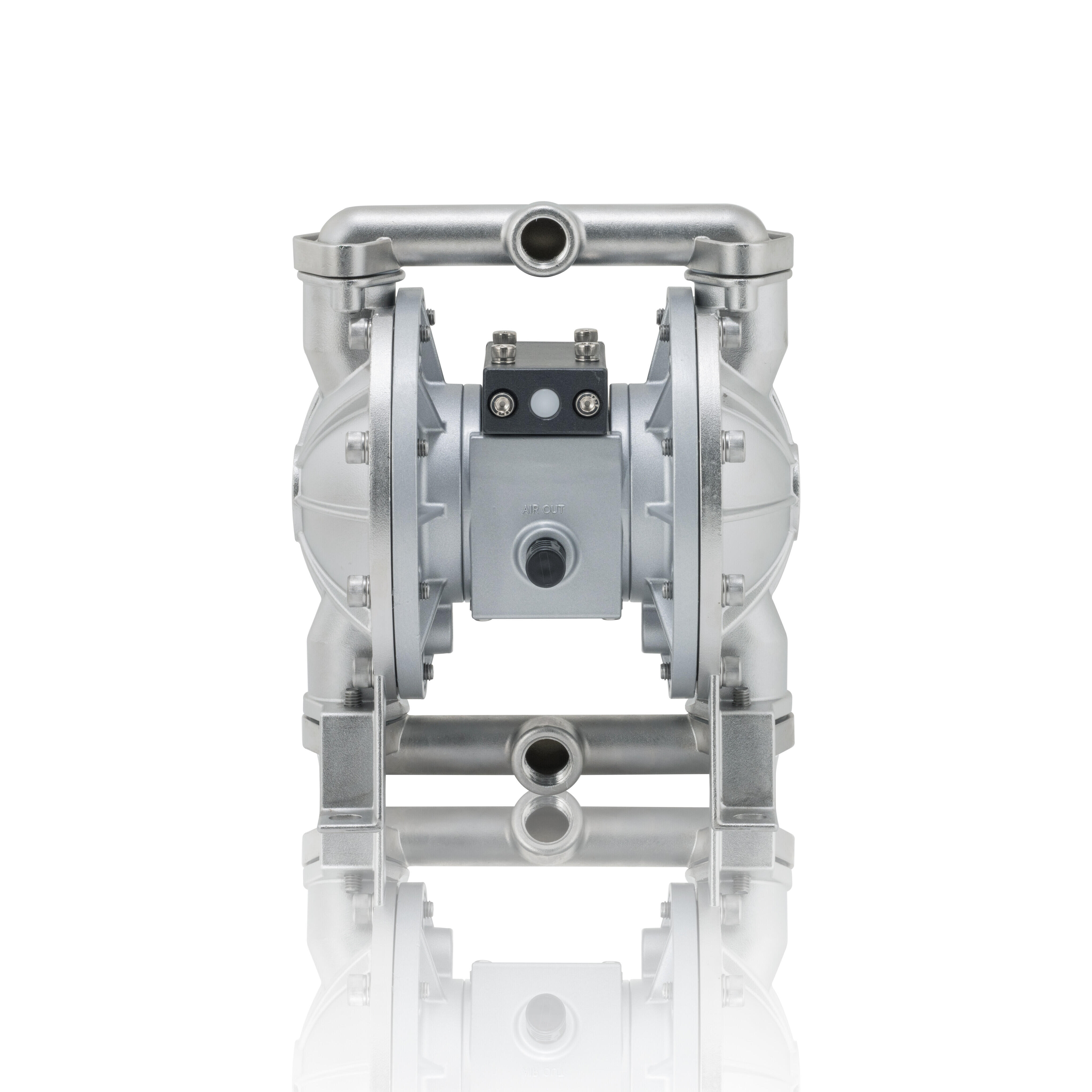 Bomba neumática de doble diafragma de acero inoxidable 316 de 3/8 ...